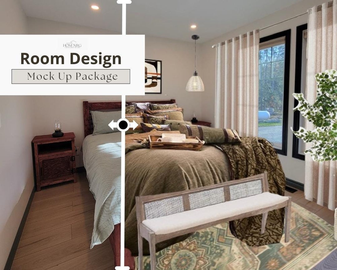 Virtual Room Design: Mock up Package | Custom E-design | Living, Dining ...