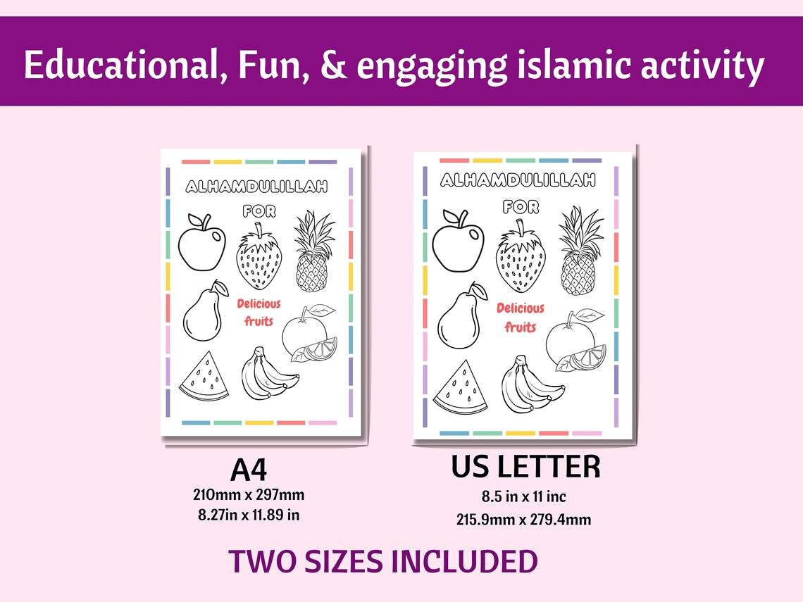 My Alhamdulillah Coloring Book Islamic Coloring Pages for Pre-schoolers ...