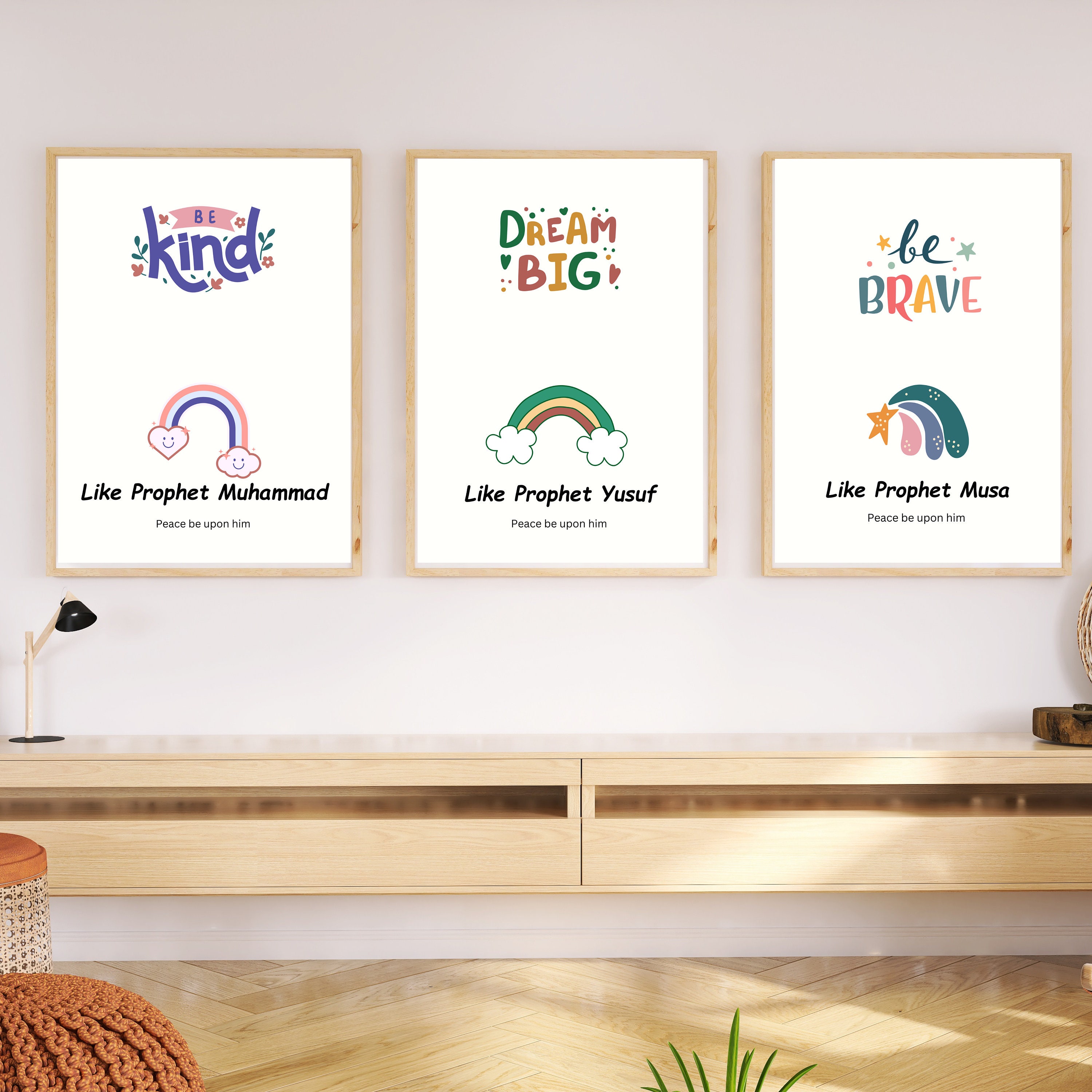 Printable Islamic Prophet Model Posters for Kids pack of 3 - Etsy