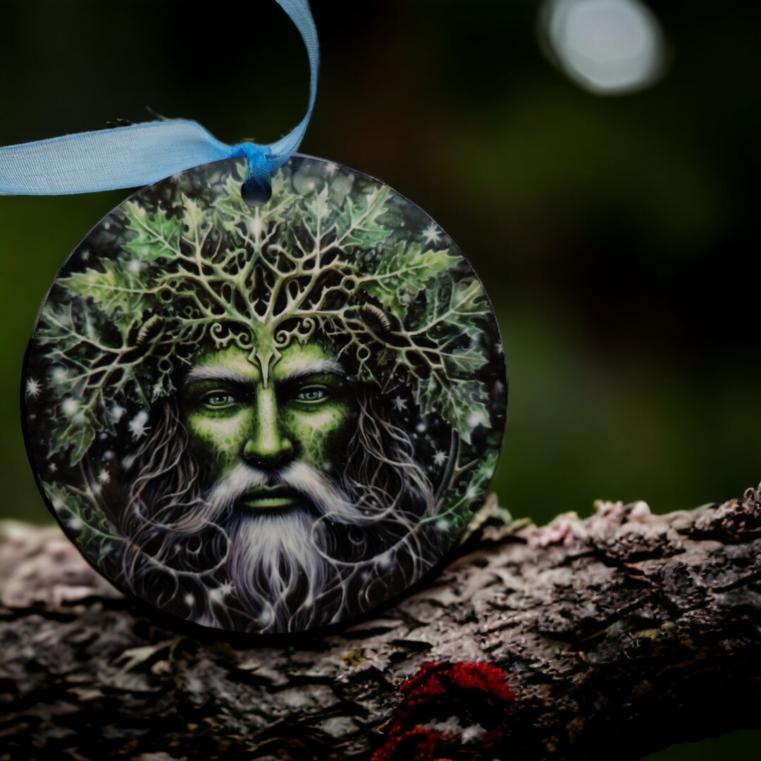 Green Man Ornament Yuletide Decoration Yule Decoration - Etsy