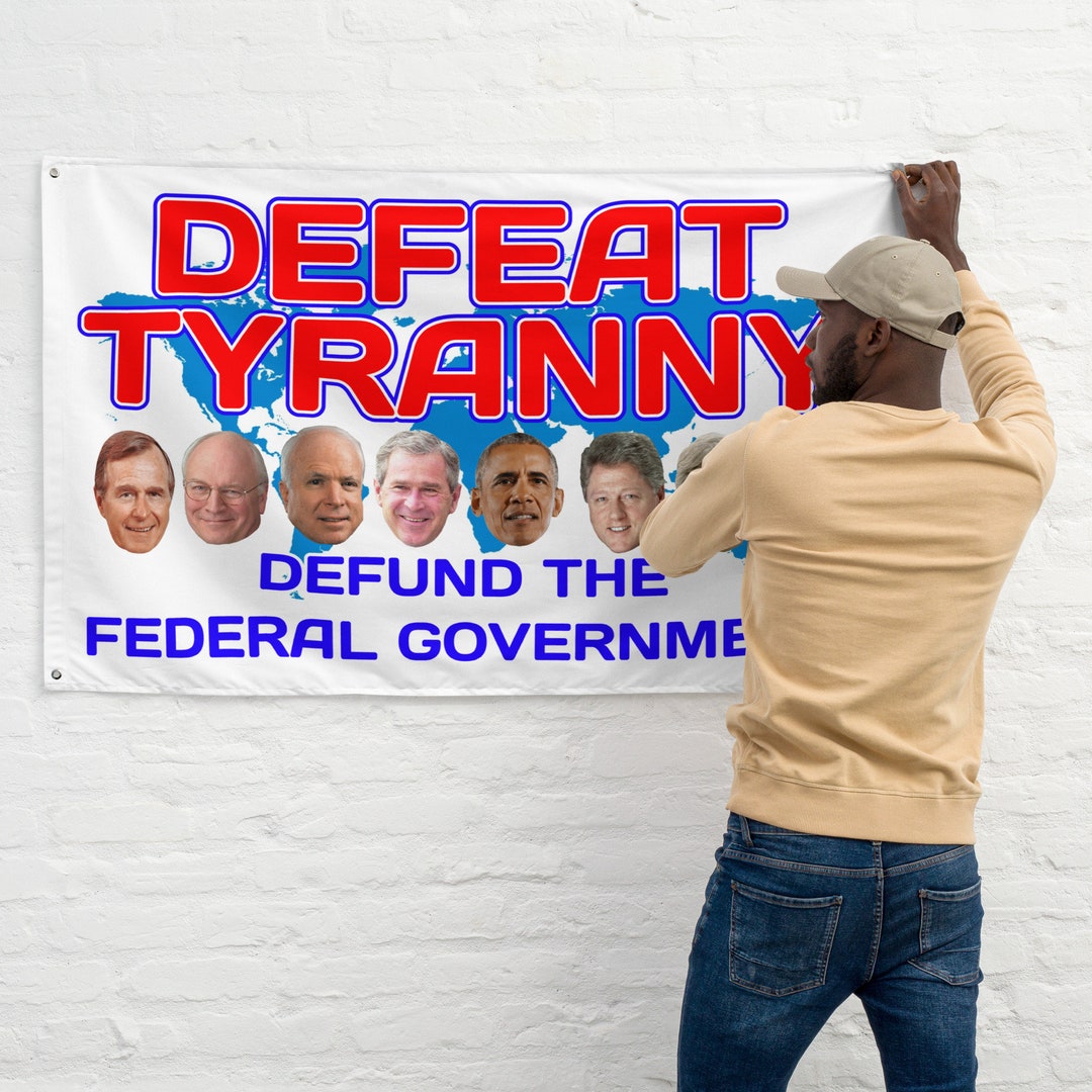Defeat Tyranny- 1 Side Flag - Etsy