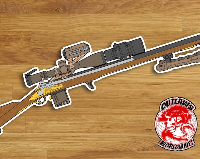 HUGE 16 Modernized Musket Sniper Rifle Sticker - Etsy