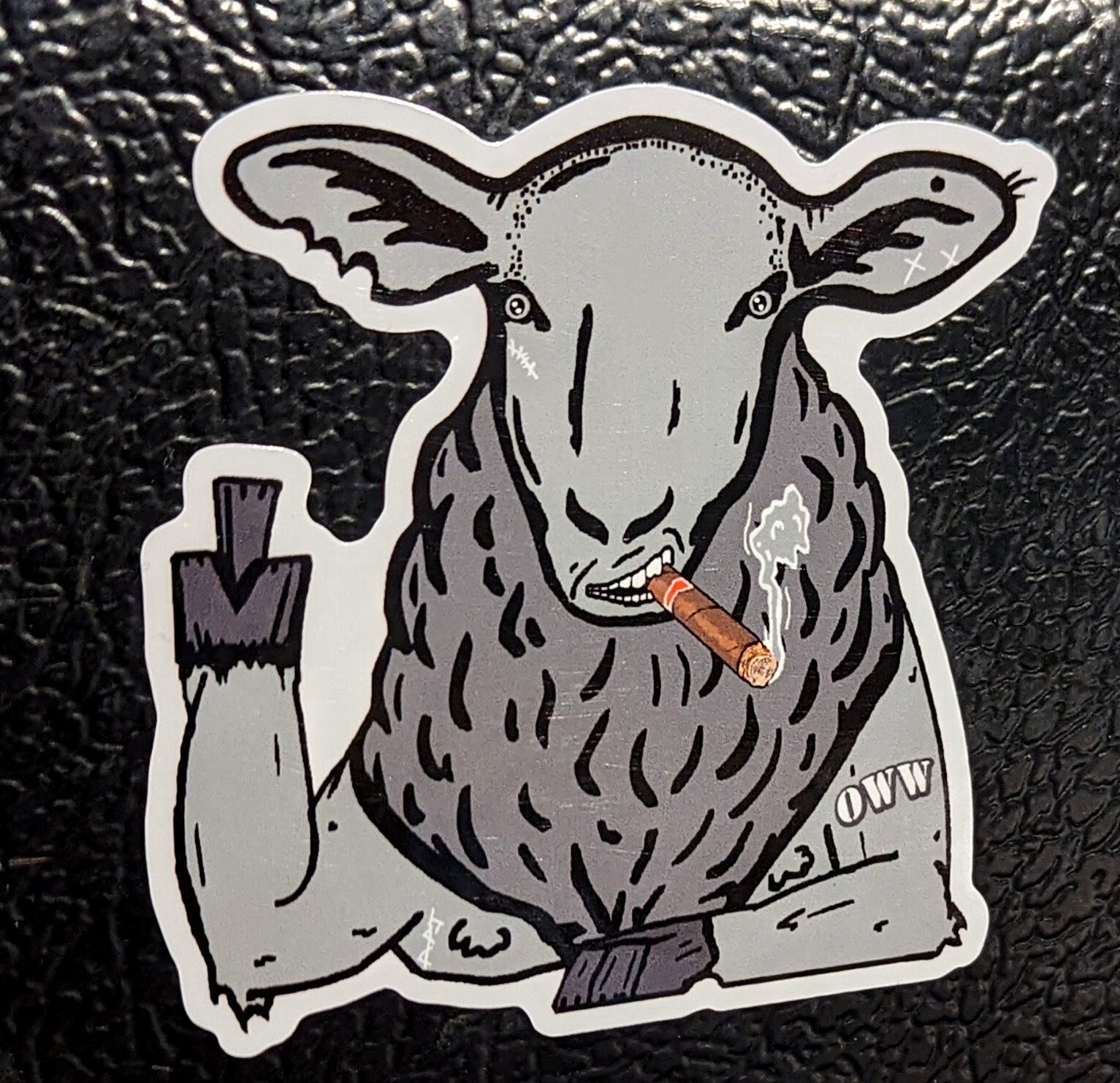 Smoking Black Sheep Tattoo