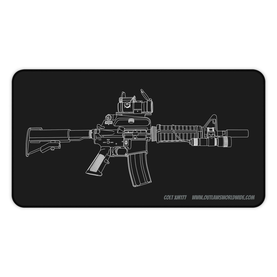 12 X 22 Colt XM177 Carbine blood Diamond Desk Mat - Etsy