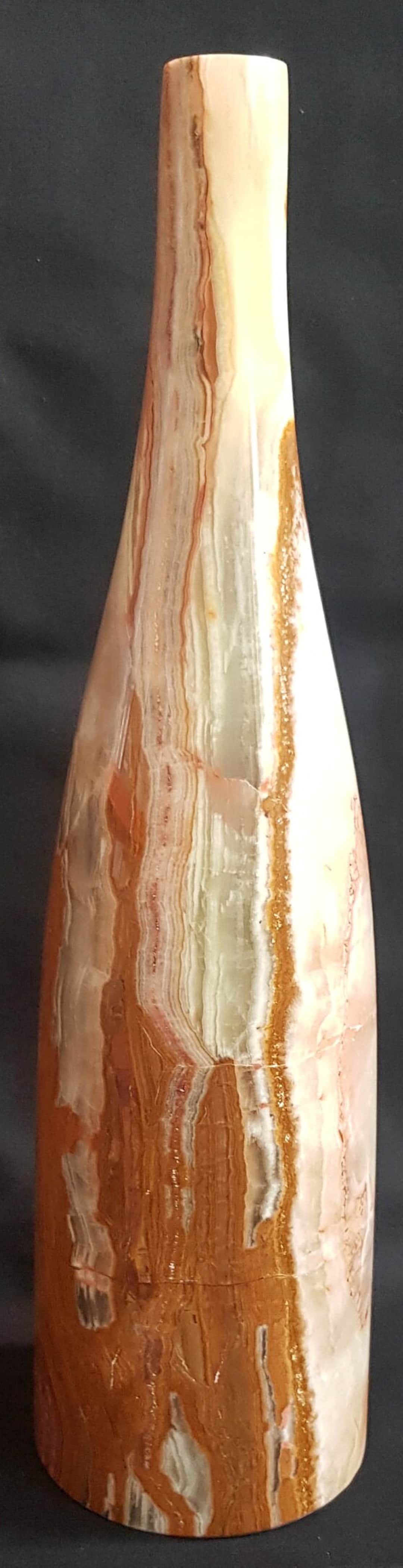 Natural Green Onyx Bottle Shaped Vase, Height 15 and Diameter 4 - Etsy