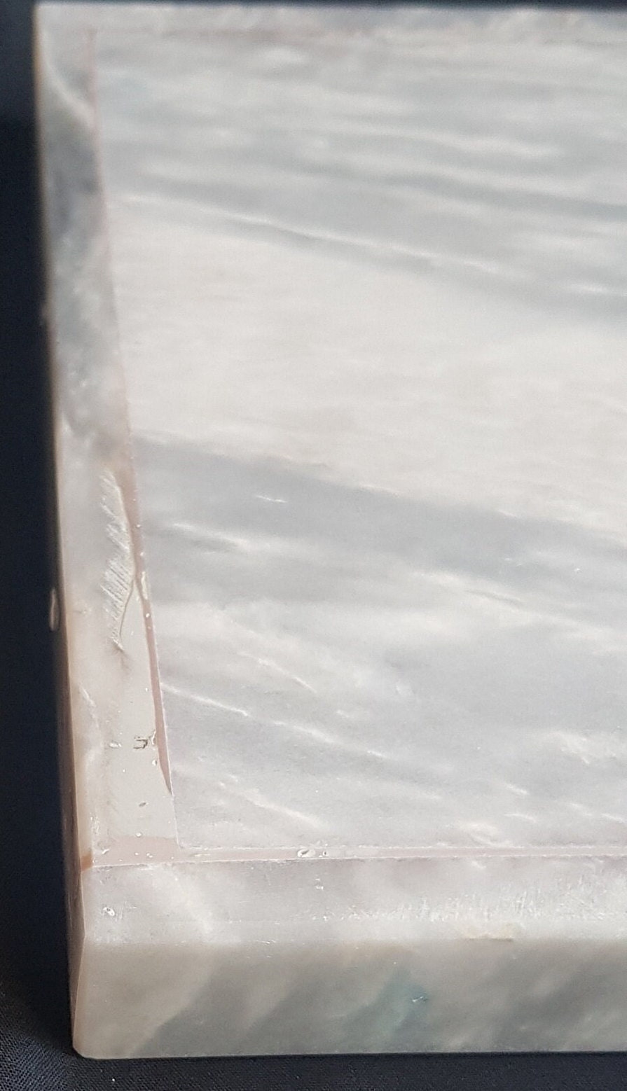 Natural Grey Marble Rectangular Tray Without Handles, Single Golden Line, 8 X 12 - Etsy