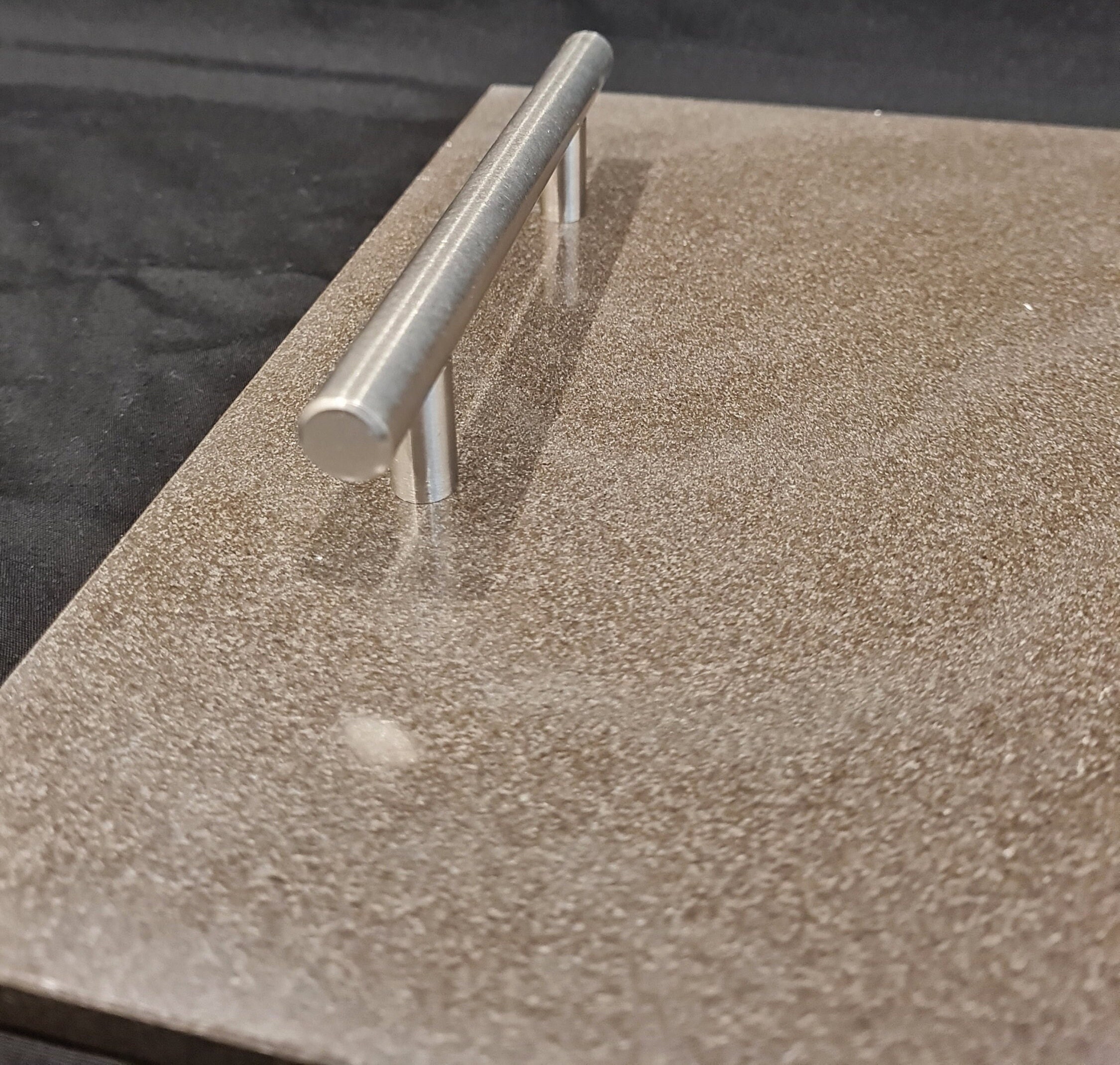 Natural Grey Marble Rectangular Tray With Handles Length - Etsy