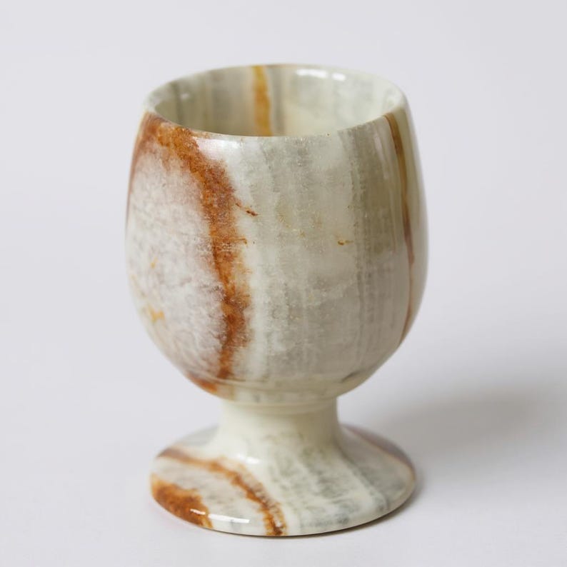 Onyx Shot Glasses,goblets – Set of 6 Handmade Natural Stone Glasses (2 ...