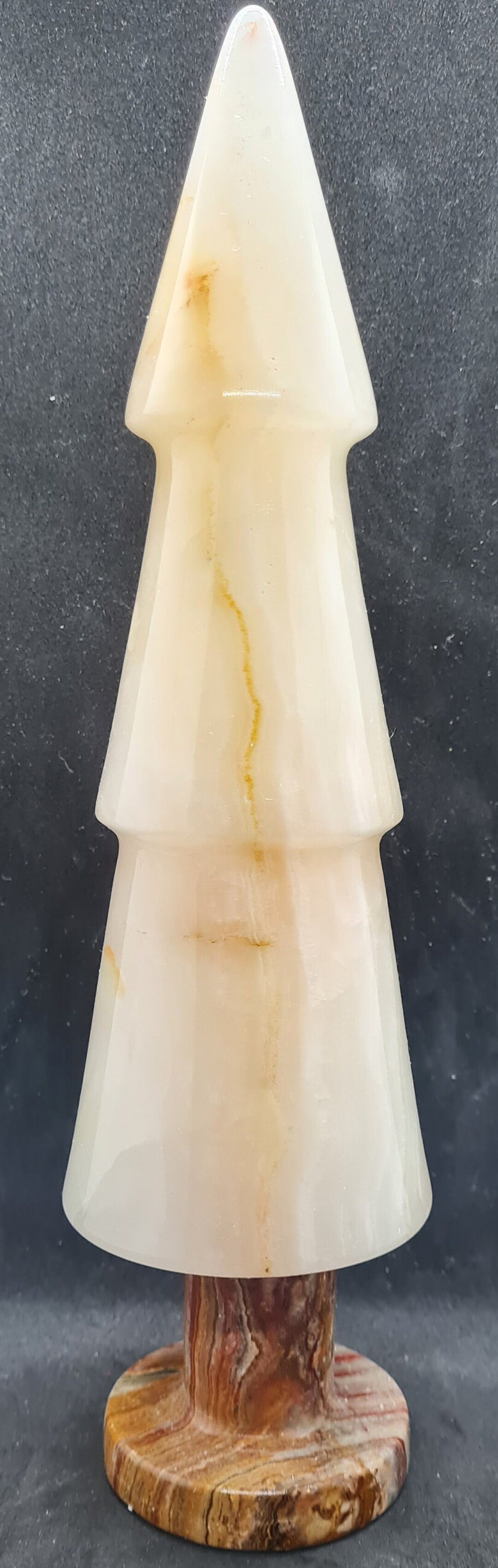 3 Tier Tree White Onyx With Base Height 11 & Diameter - Etsy