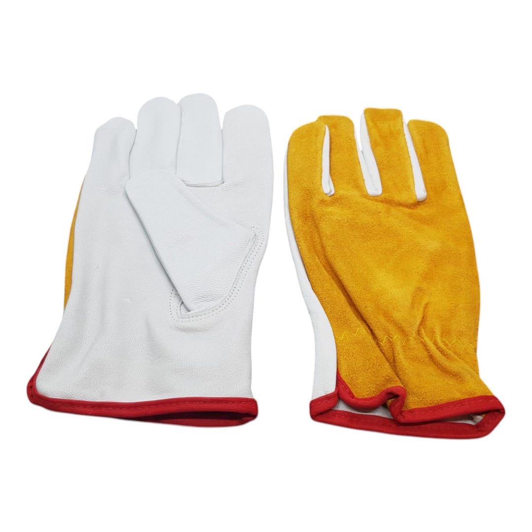 Goatskin Split Rigger Gloves Keystone Thumb and Straight Finger, Brown ...