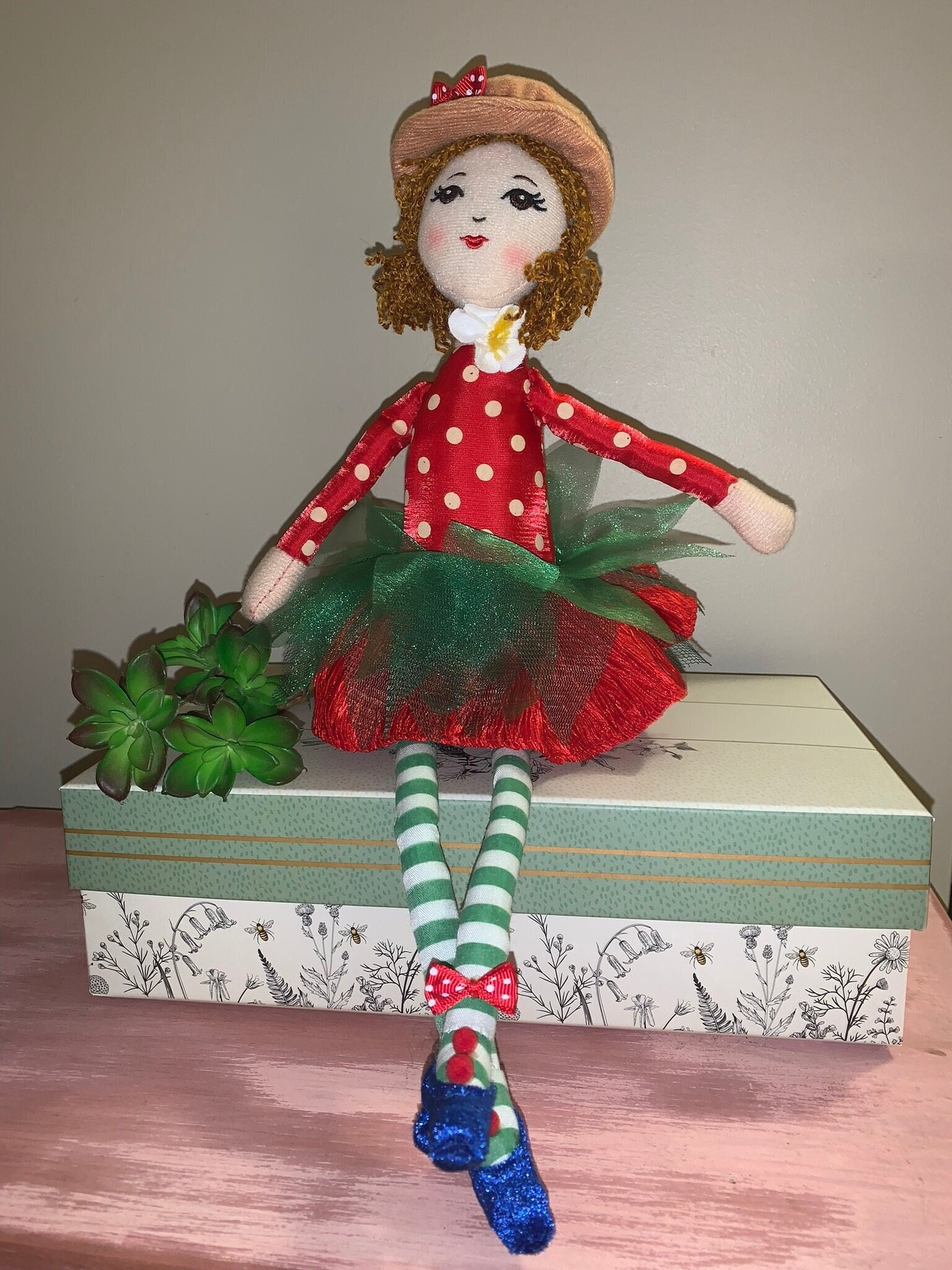 Fancy Weighted Shelf Sitter Doll 17" Decorative Plush Doll - Etsy