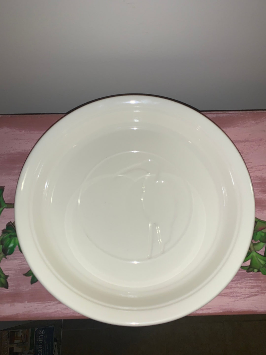 Vintage Hill Design Cream Color Porcelain IBIS Crane Bird Pie Plate ...
