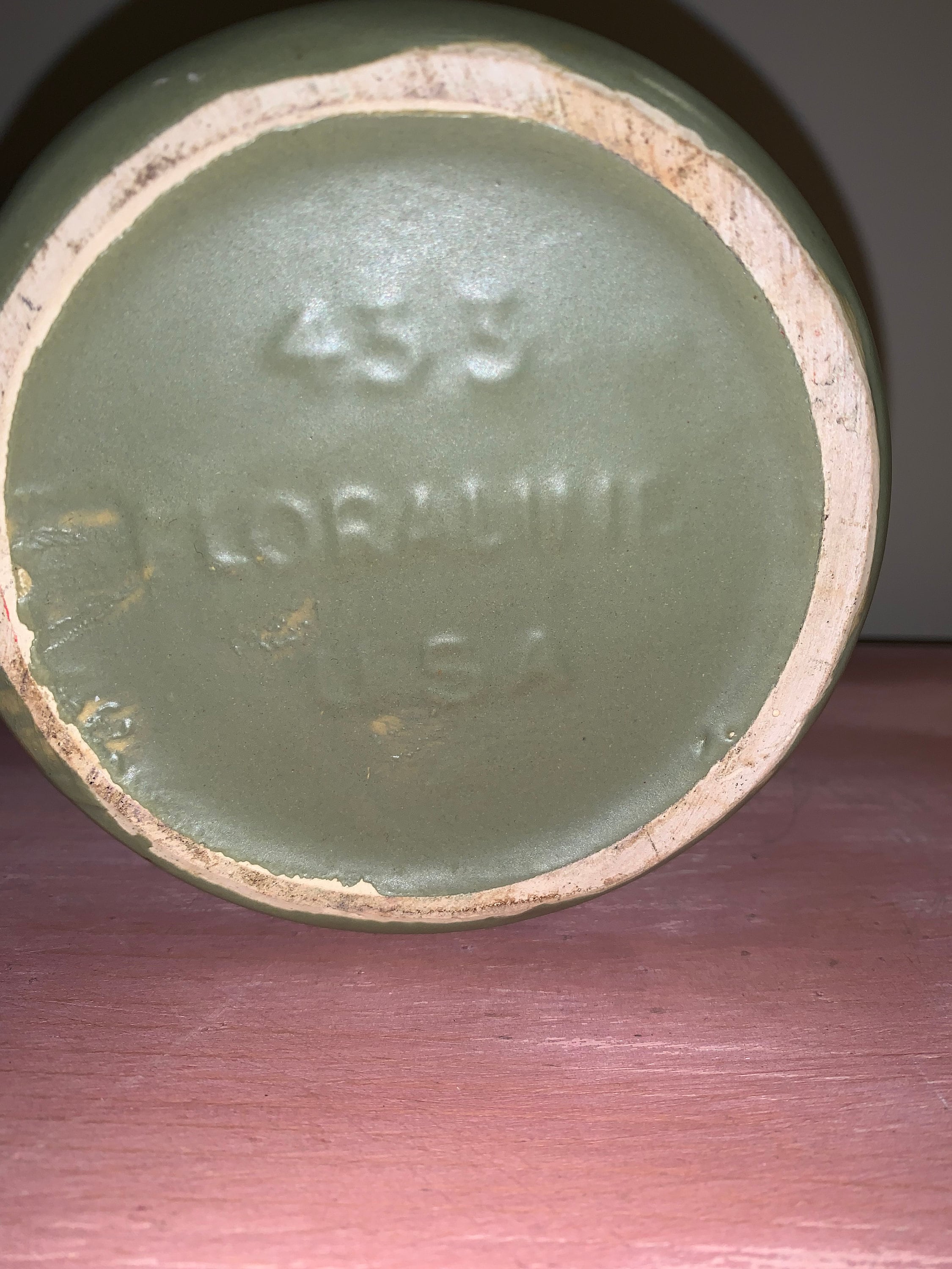 Vintage Rare 1960’s Mccoy Floraline Green Pottery Vase. Beautiful ...