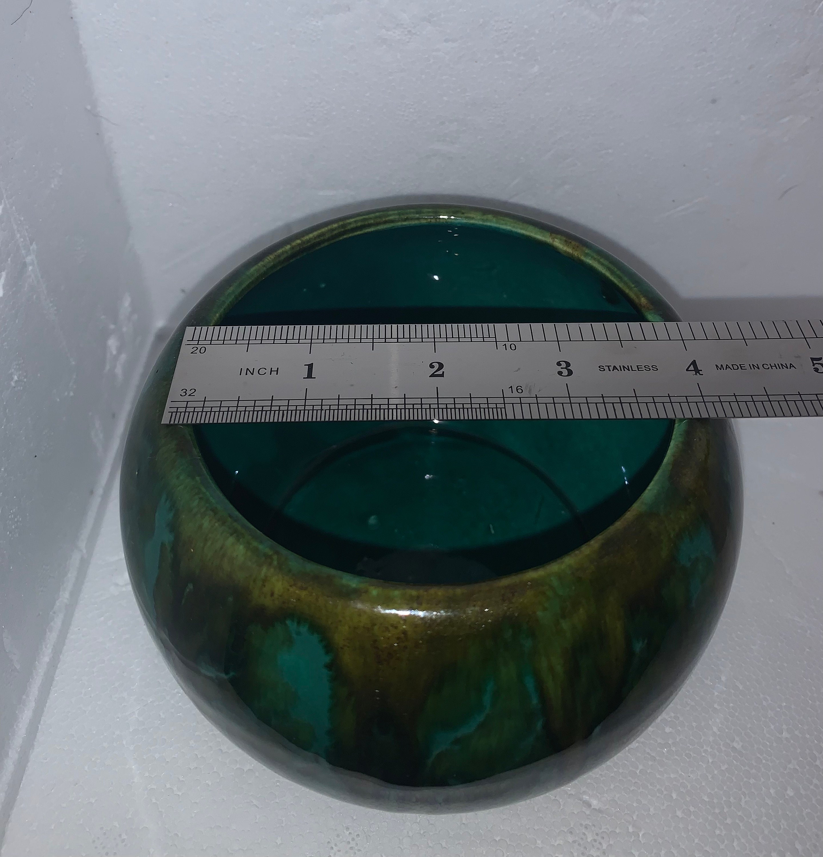 Vintage Lane & Co. (calif.) Green Drip Pottery #1201 Planter - Made in ...