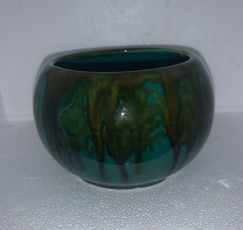 Vintage Lane & Co. (calif.) Green Drip Pottery #1201 Planter - Made in ...