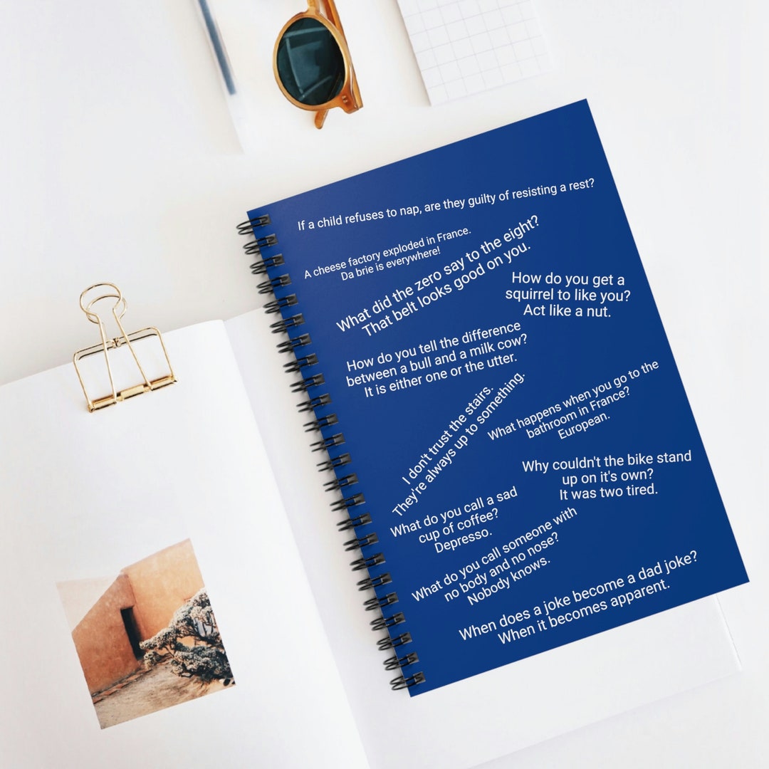 Terrible Dad Jokes Spiral Notebook for the Perfect Dad Ruled Line - Etsy