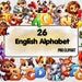 Cute Animal Alphabet Clipart Bundle Transparent PNG, Bundle Clipart ...