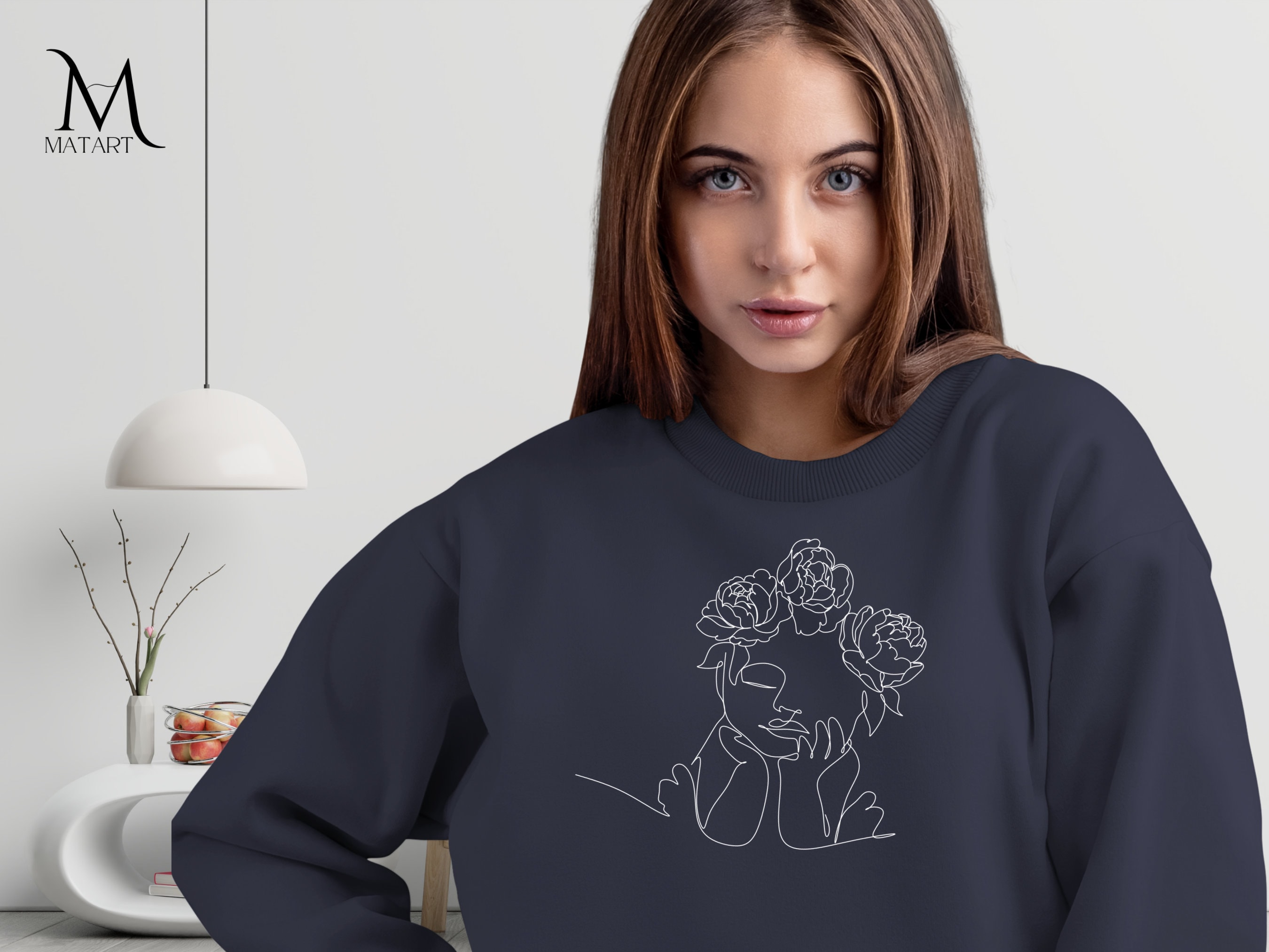 Line Baby Girl SVG, PNG, PDF Line Girl Svg, Line Art Svg, Flowers Svg ...