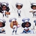 African Girls Chef Clipart: Kids Cooking Illustrations (PNG) - Etsy