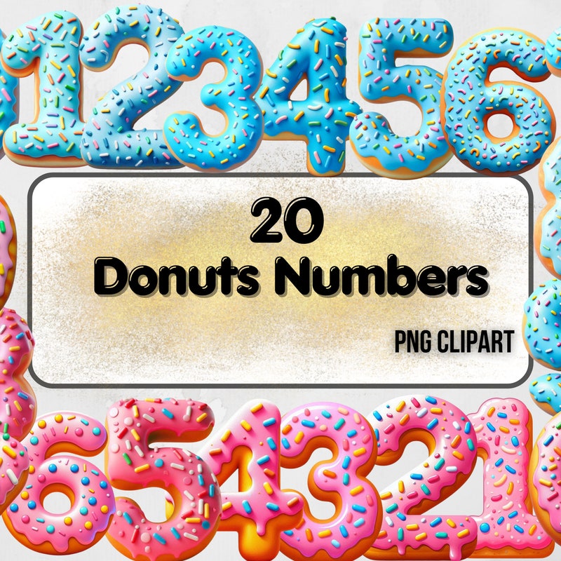 Numbers Clip Art - Etsy