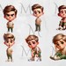 Boy's Emotions Clipart Set: Cartoon Kids Illustrations (PNG Files) - Etsy