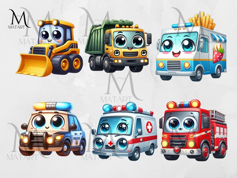 Car Clipart Vehicle PNG Transport Clipart Construction Car Clipart Cute ...