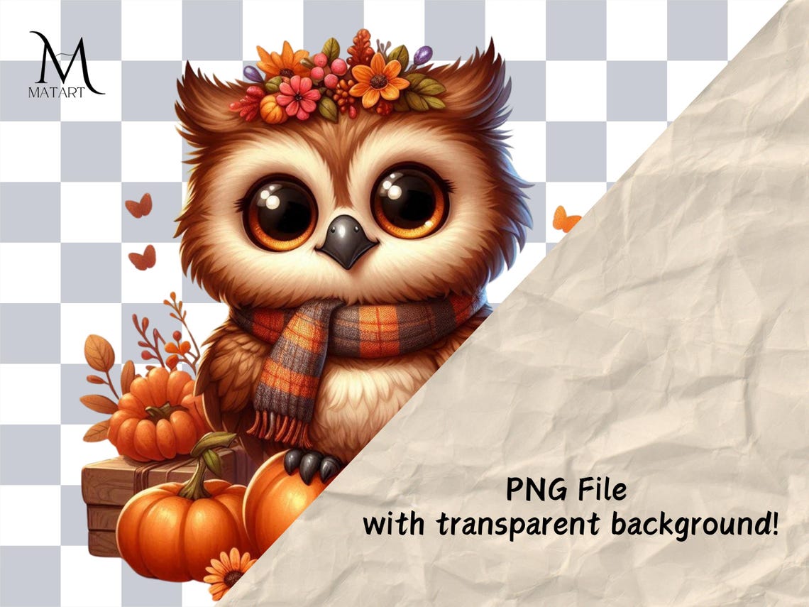Cute Fall Animals Clipart Digital Download, Autumn Animals Bundle ...