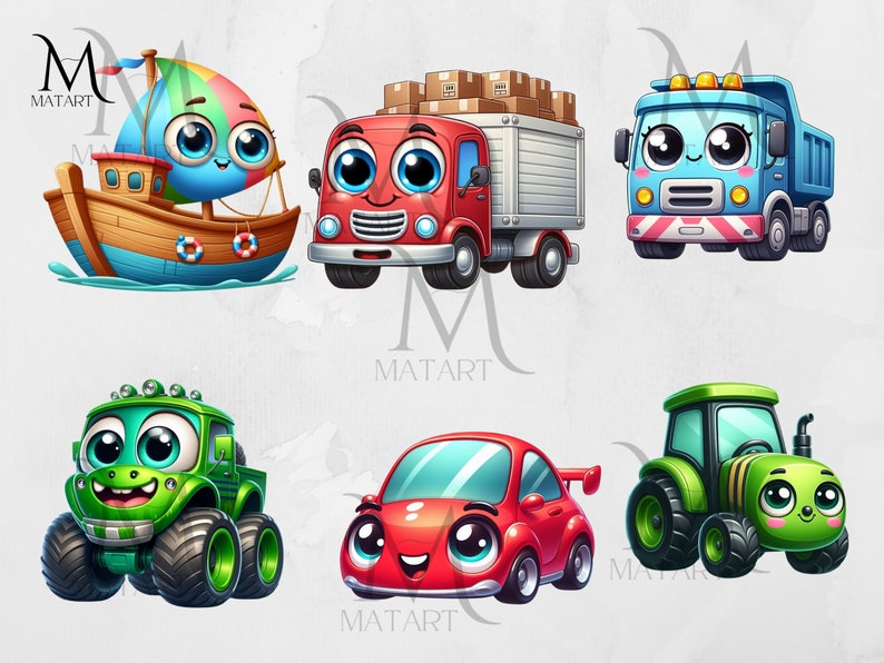 Car Clipart Vehicle PNG Transport Clipart Construction Car Clipart Cute ...