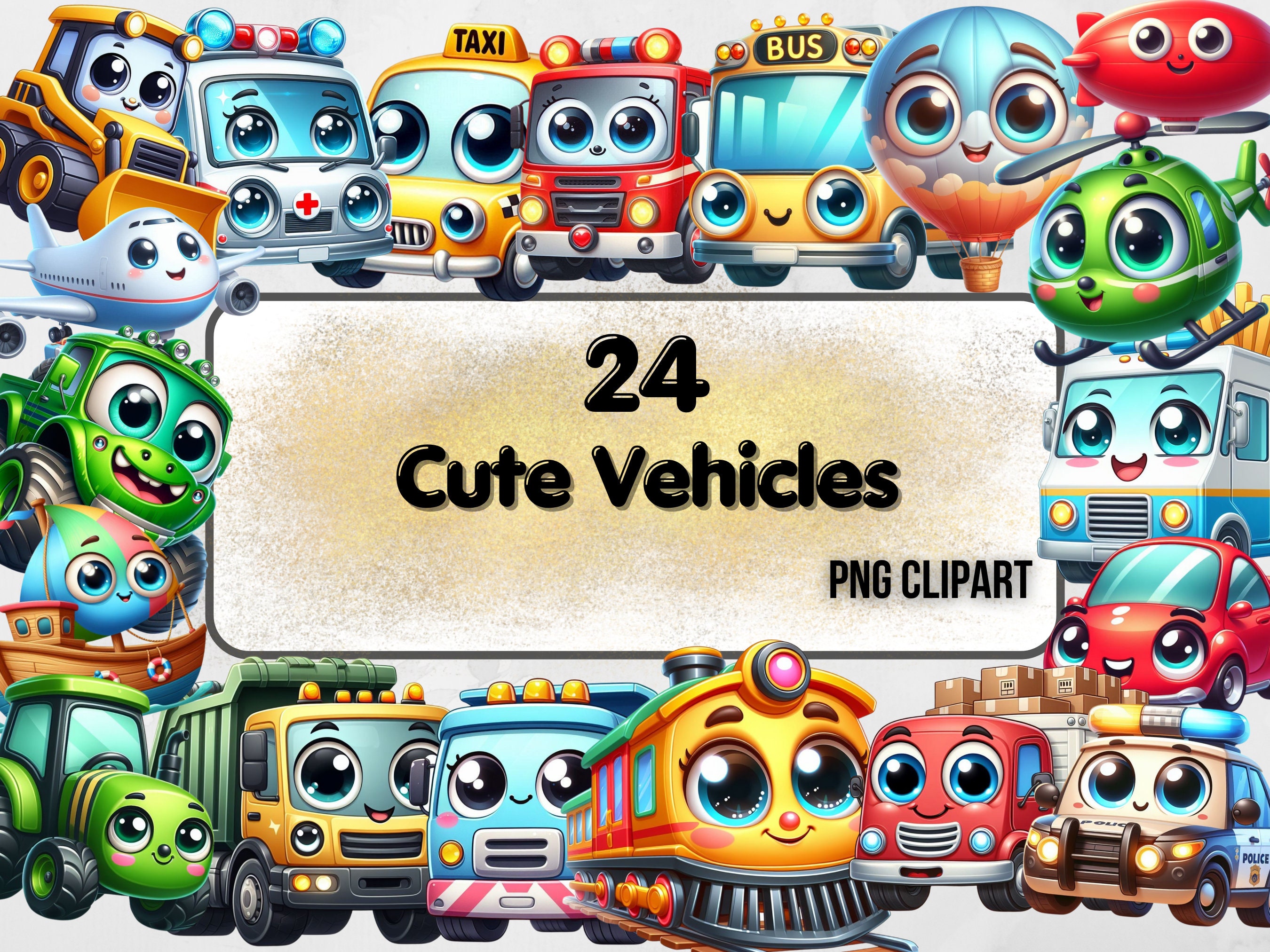 Car Clipart Vehicle PNG Transport Clipart Construction Car Clipart Cute ...