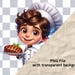 Boy Chef Clipart, Cook Clipart, Cute Boy in Kitchen, Cartoon Kids Png ...
