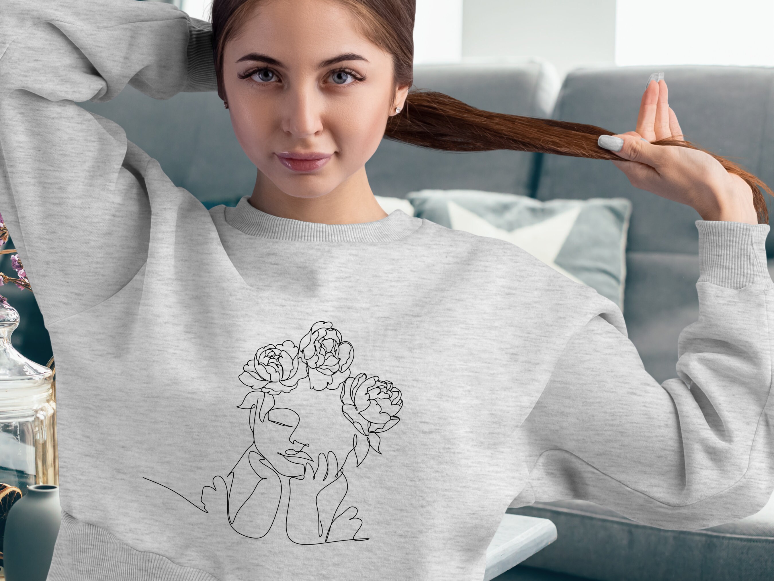 Line Baby Girl SVG, PNG, PDF Line Girl Svg, Line Art Svg, Flowers Svg ...