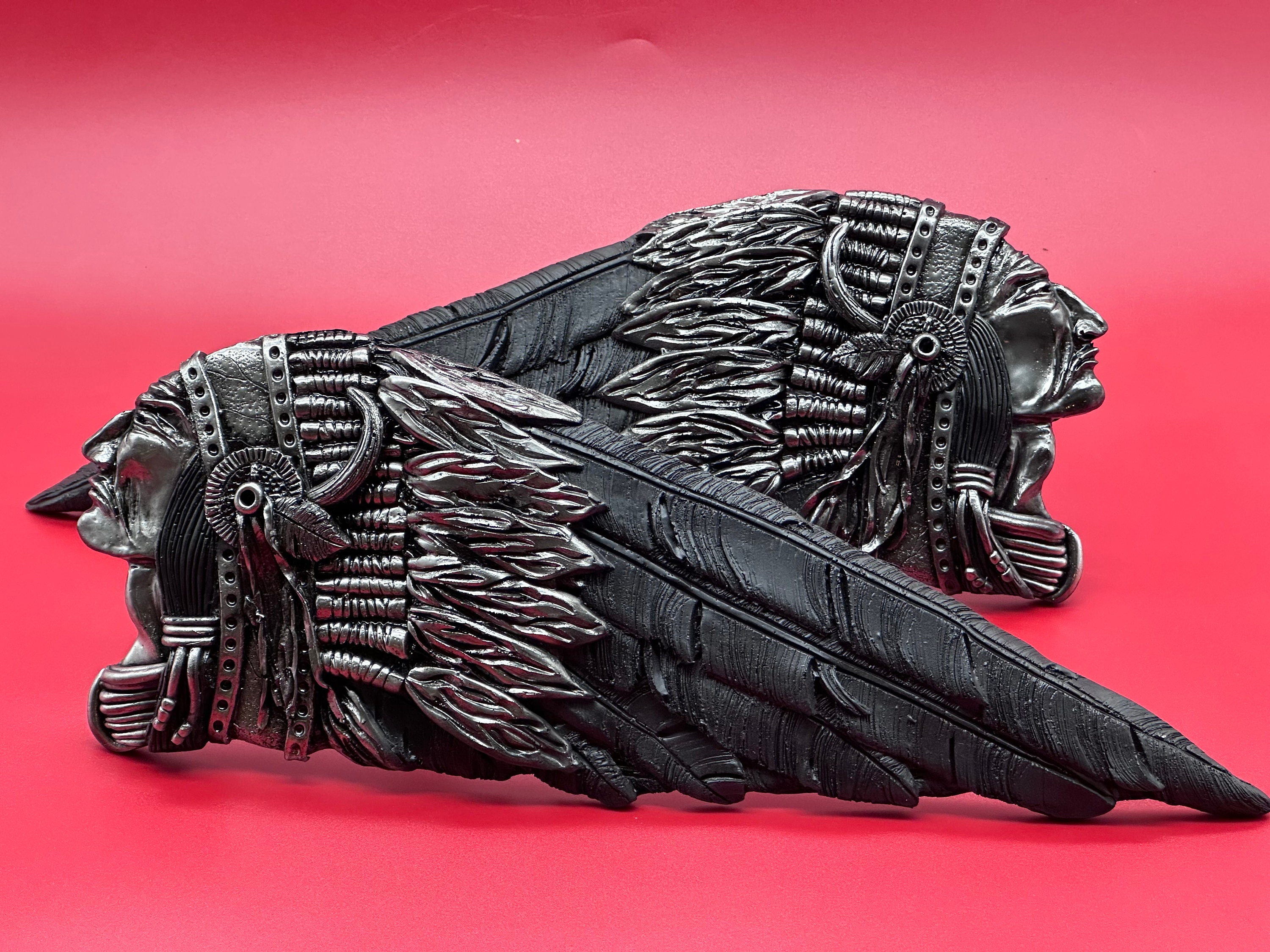 Chief Tank Emblem Set Matte Black Tail Feathers - Etsy