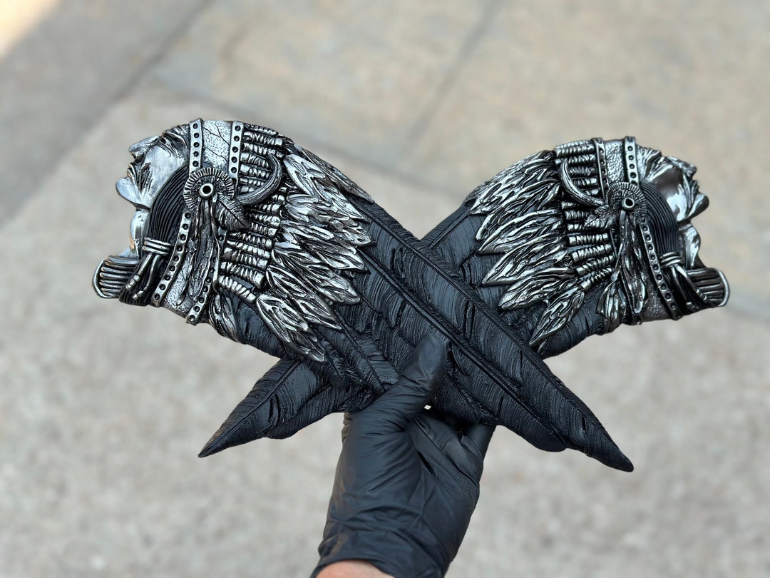 Chief Tank Emblem Set Matte Black Tail Feathers - Etsy