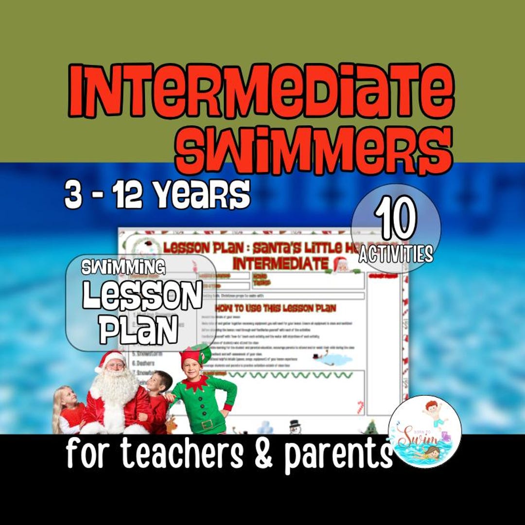 CHRISTMAS THEME Intermediate Mid-level Swimmers Festive Swimming Lesson ...