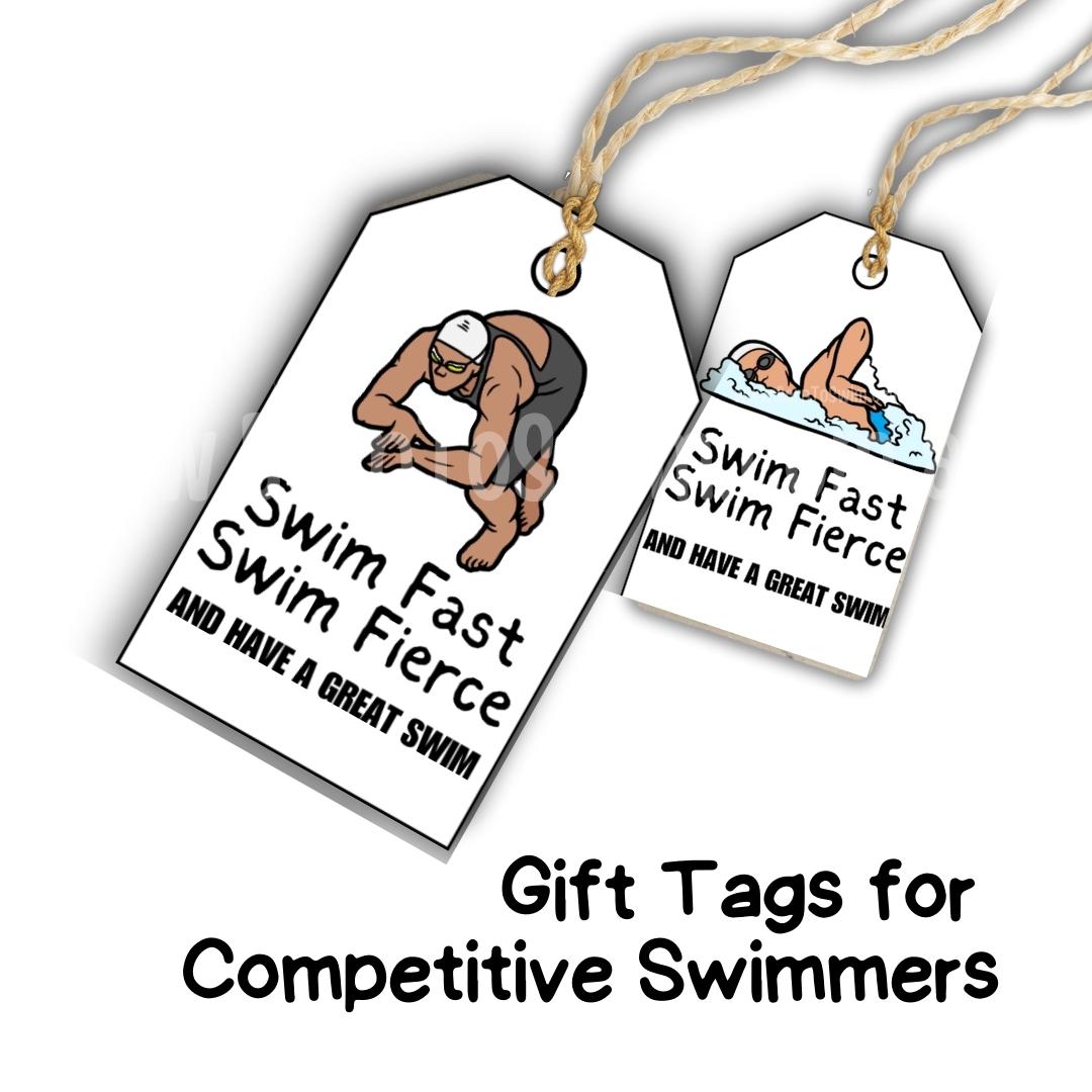Motivational TREAT TAGS for Swimming Team Party Goodie Bag Favors ...