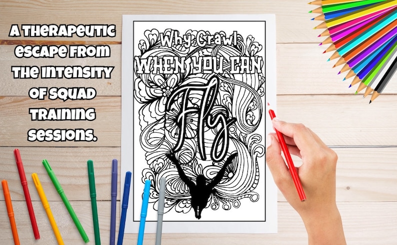 COMPETITIVE SWIMMER Coloring Pages for Adults, Teens & Tweens ...