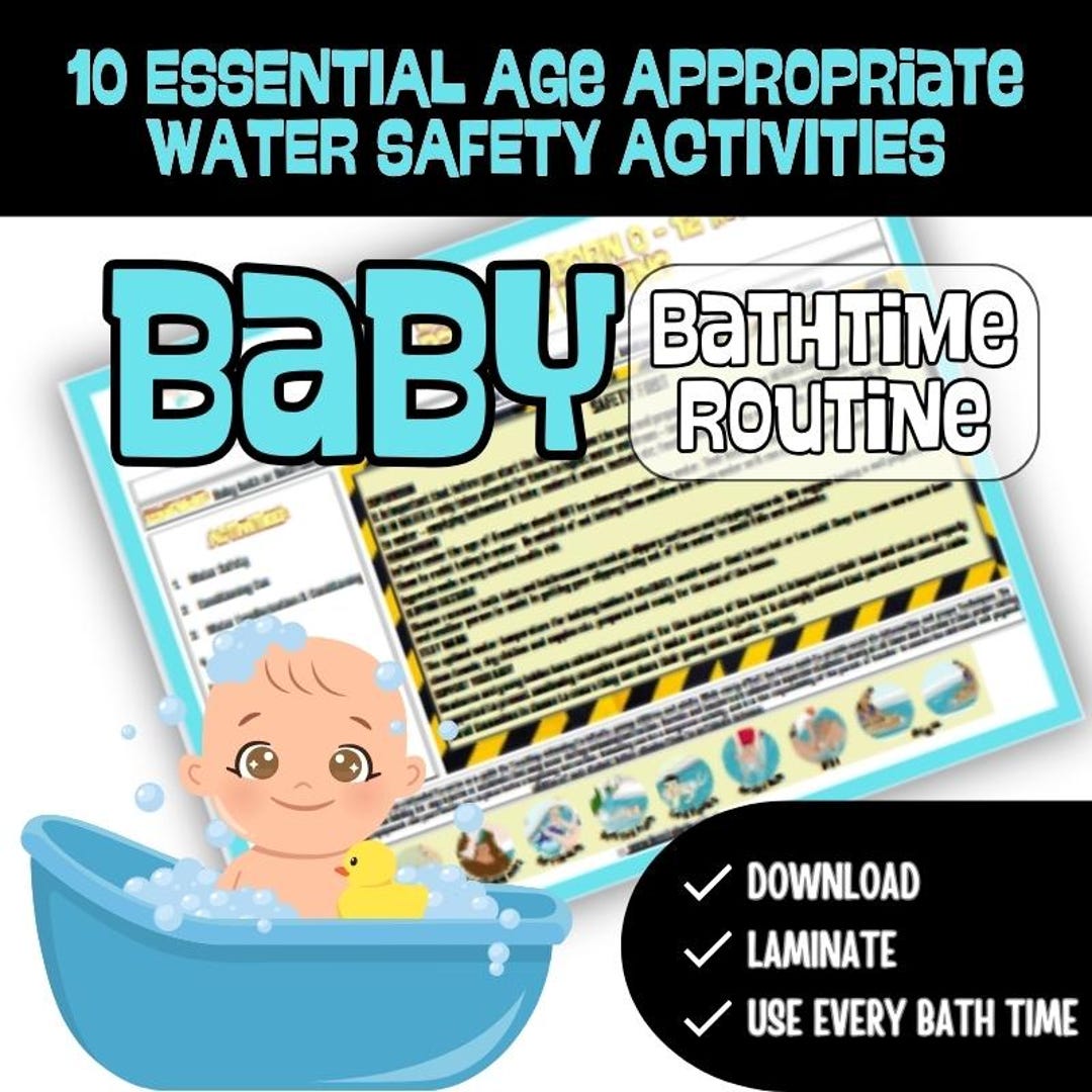 NEWBORN Bath Routine for BABY Bathtime Lesson Plan Learn to Swim Teach ...
