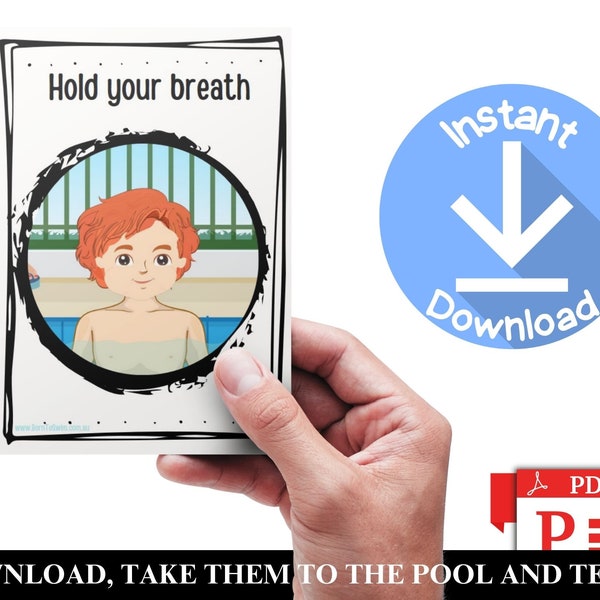 Swimming Flash Cards - Etsy