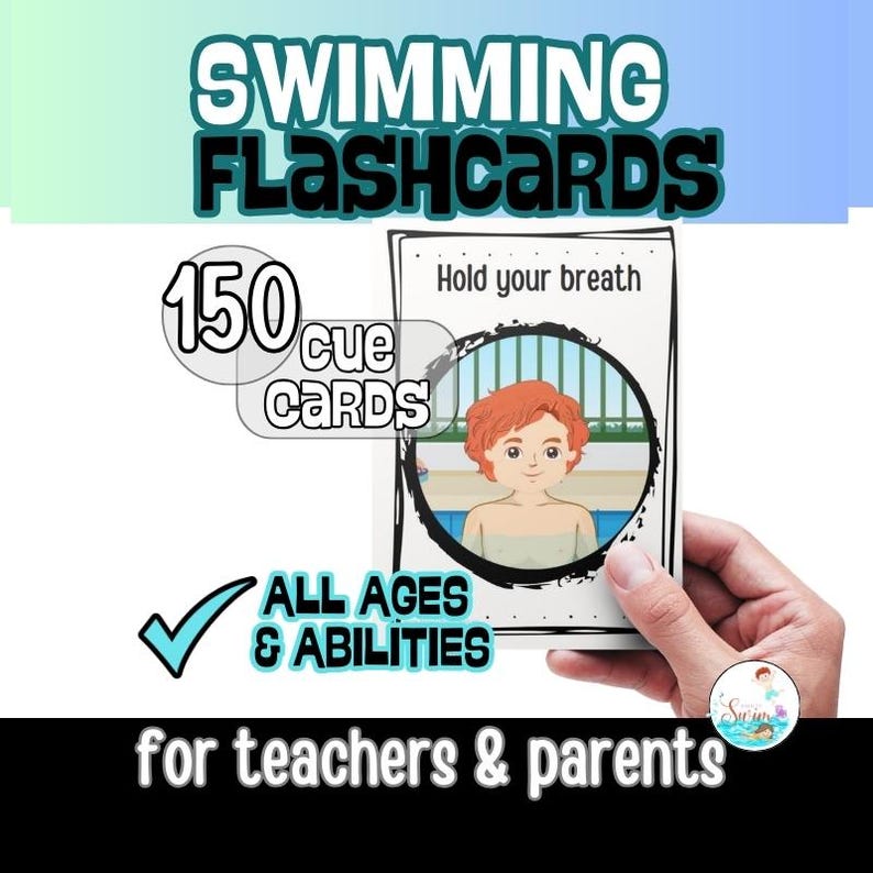 SWIMMING VISUALS FLASHCARDS Learn to Swim Teacher Resources Instant ...