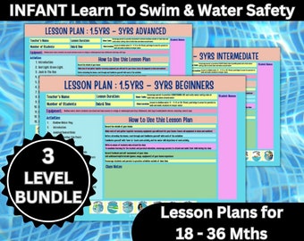 Instant Download Swim Lesson Plan for Pre-schoolers Swimming - Etsy