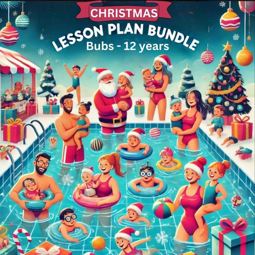 Christmas BUNDLE of Swimming Lesson Plan Festive Activities All Ages ...