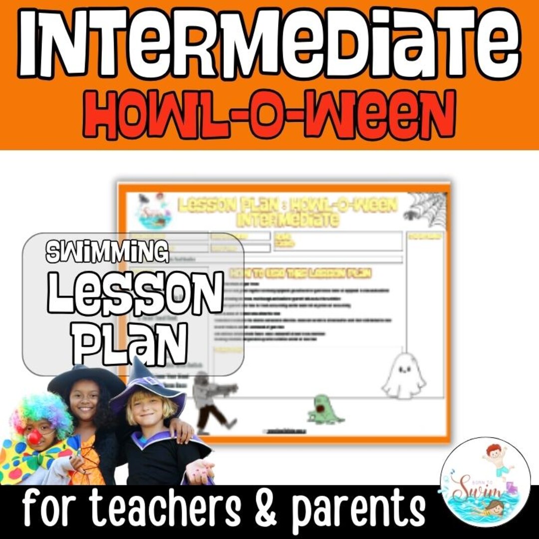 Halloween Themed INTERMEDIATE SWIMMING Lesson Plan Learning to Swim ...