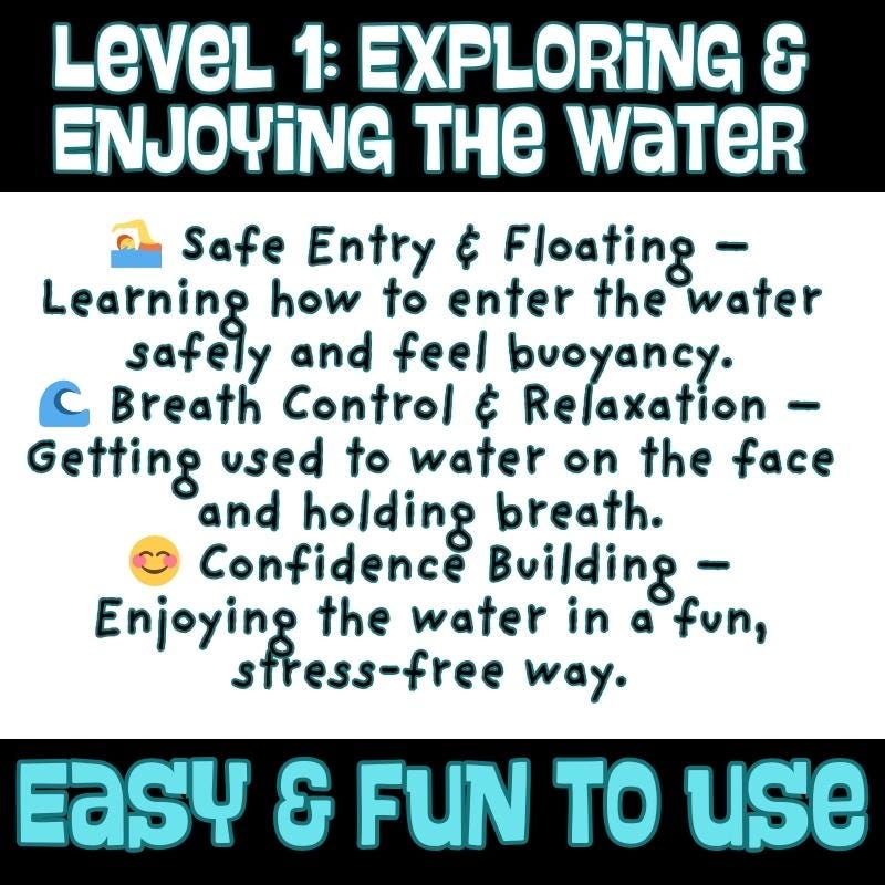 Learn to Swim Lesson Plans: Beginner Swimming Curriculum for Kids (PDF ...