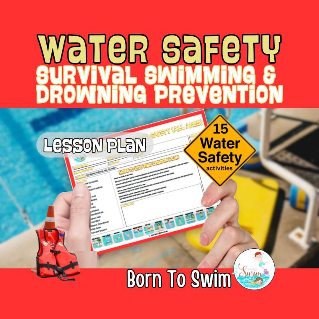 WATER SAFETY & SURVIVAL Swimming Lesson Plan for Swim Instructors and ...
