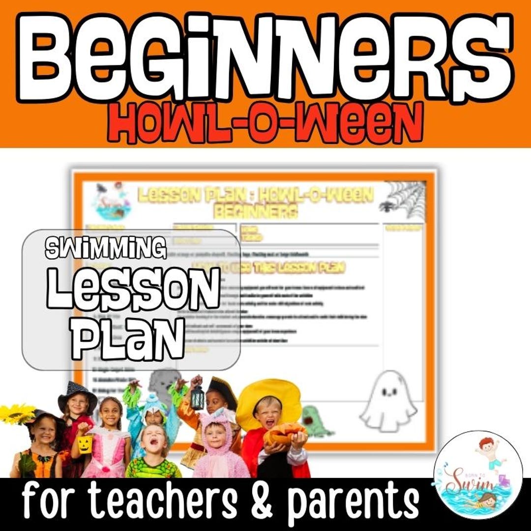 Halloween Themed BEGINNER SWIMMING Lesson Plan Learning to Swim Class ...