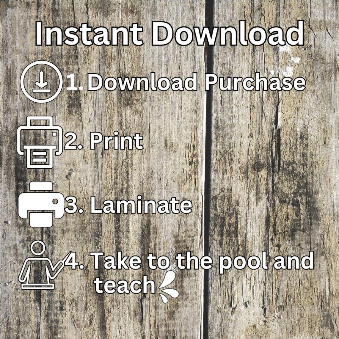 Swimming Flash Cards: Visual Aids for Swim Teaching (PDF Printables ...