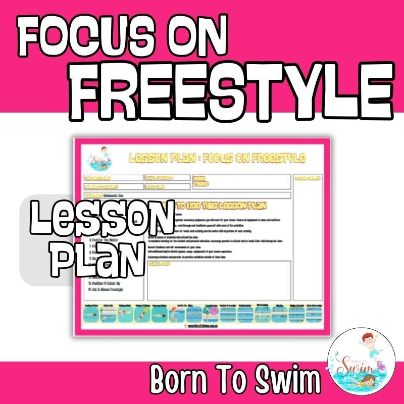 Swimming Lesson Plan Template - Etsy