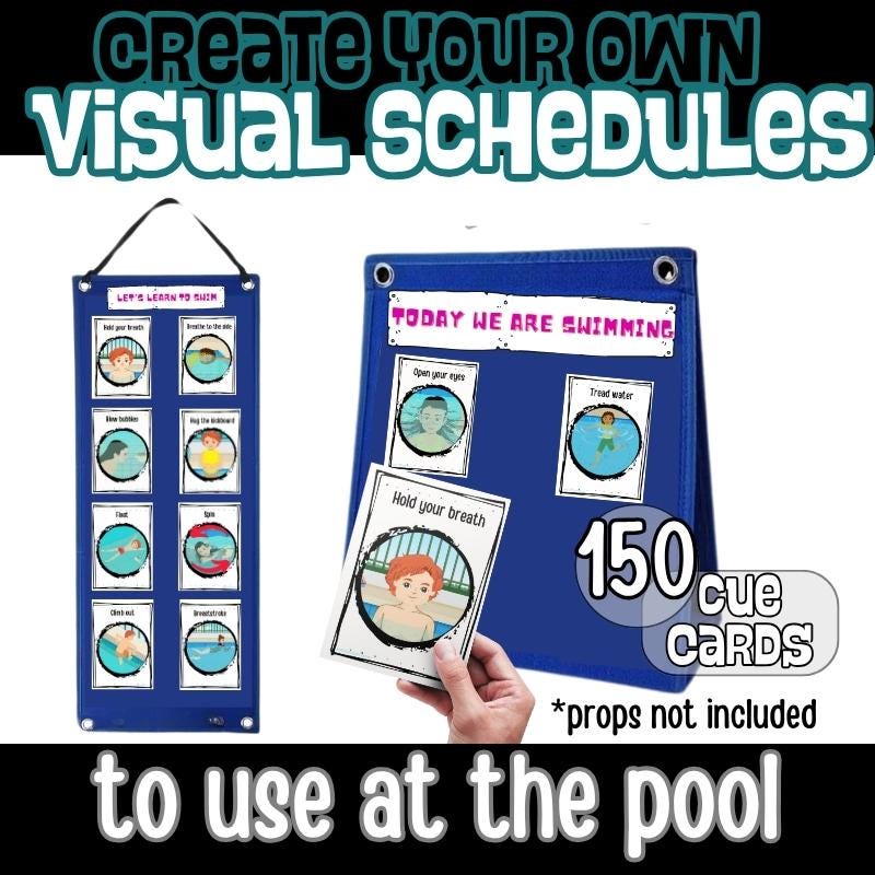Swimming Visual Cues Flashcards: Special Needs Adaptive Swim Resources ...