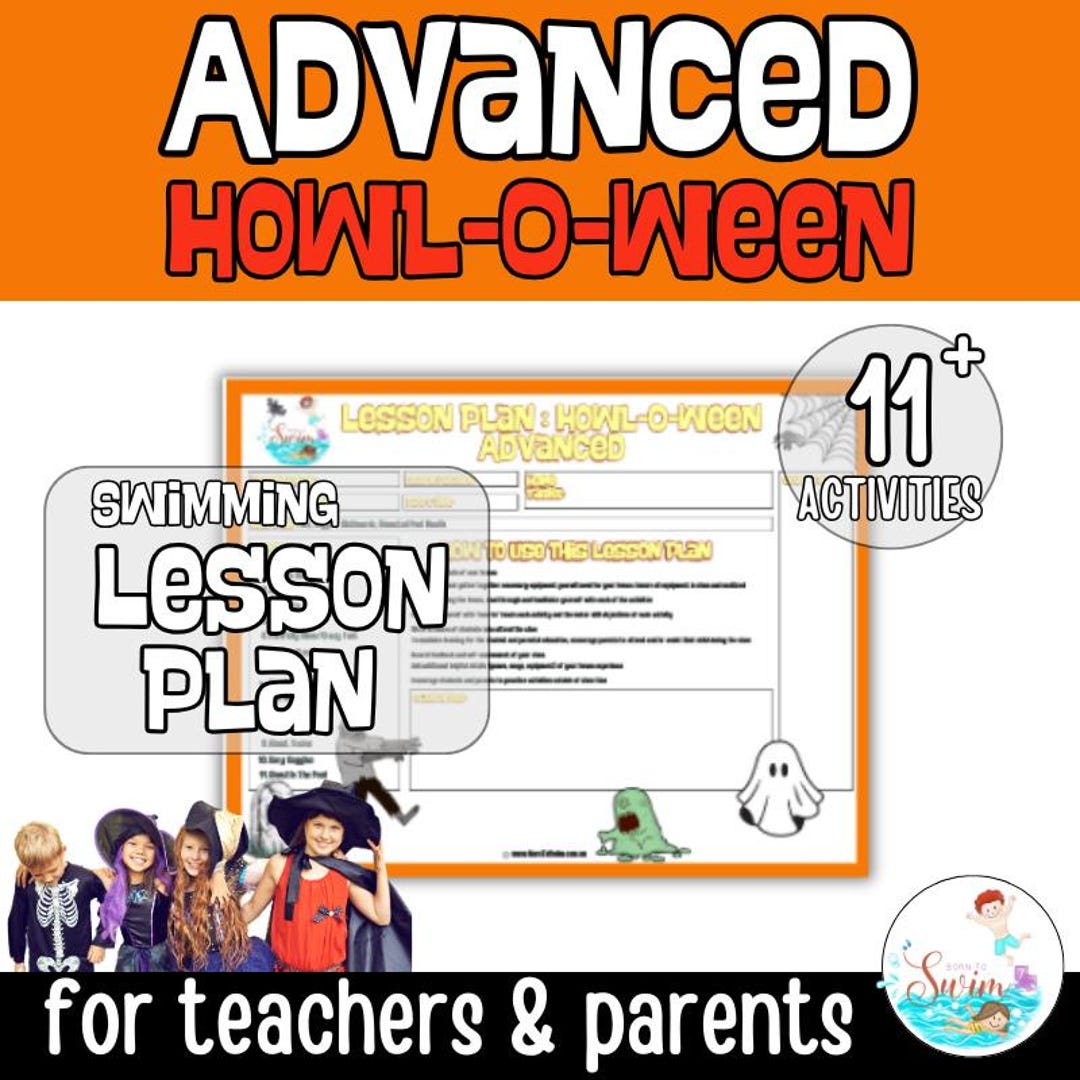 Halloween Themed ADVANCED SWIMMING Lesson Plan Learning to Swim Class ...