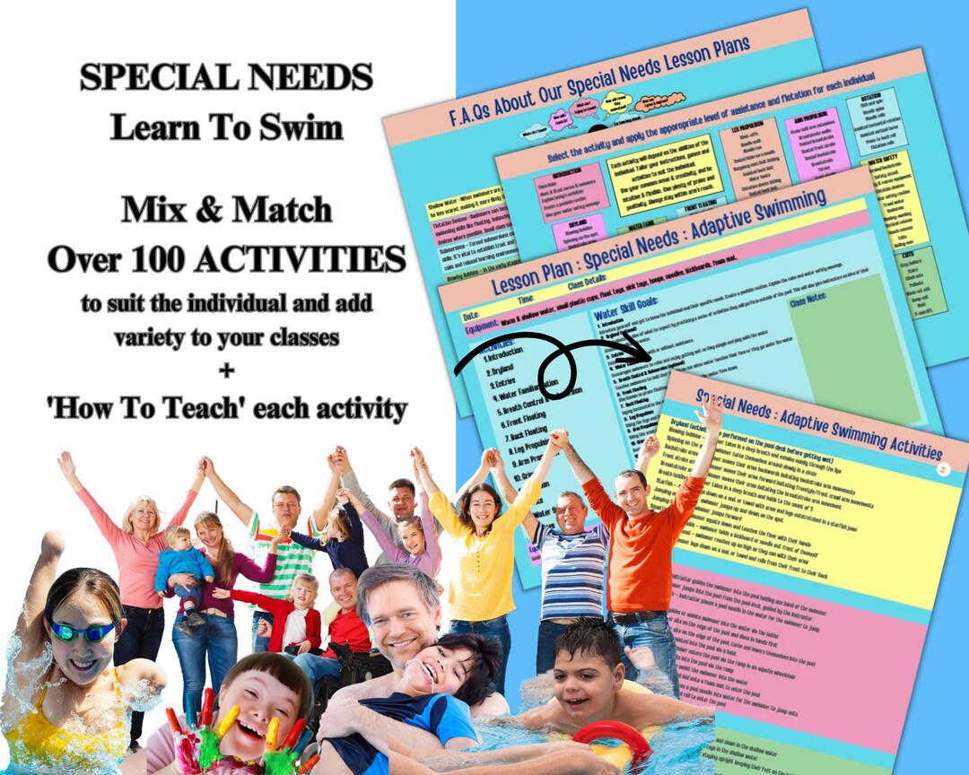 100 Activities for SPECIAL NEEDS Teach Adaptive Swimming Learn to Swim ...